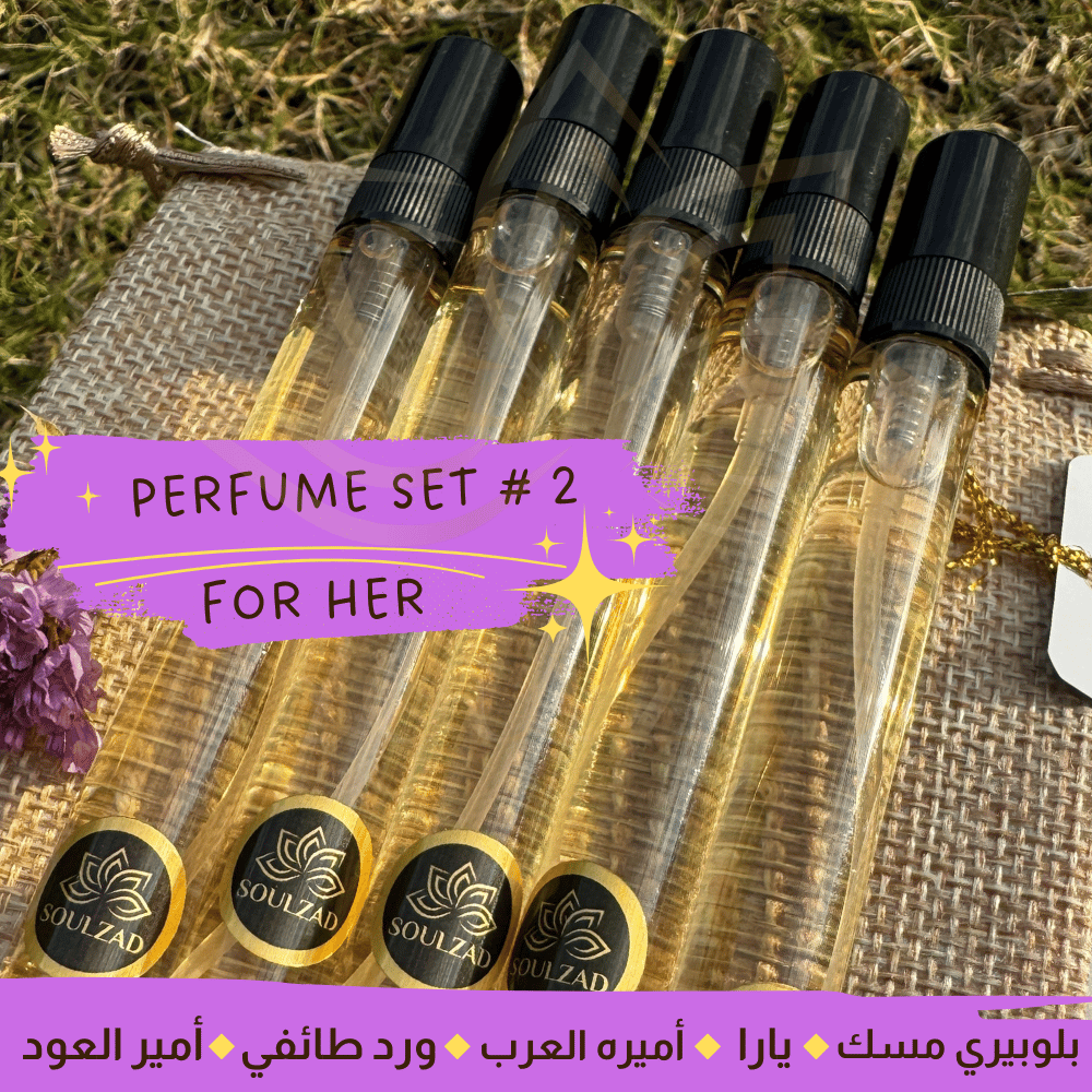 Perfume Tester Set 🌸 5 Enchanting Scents for Women 🌸 Code 2 – Soulzad